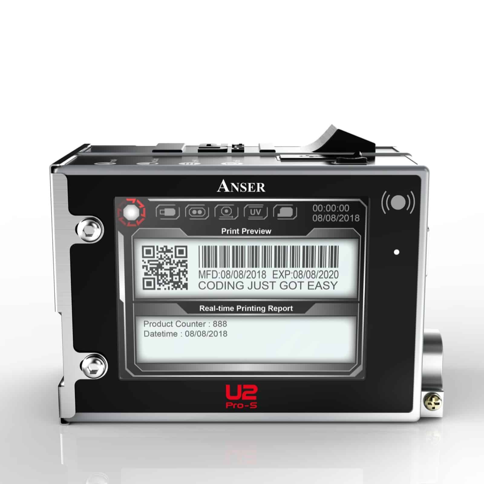 Thermische inkjetprinter Anser U2 Pro-S | Efficiënt coderen